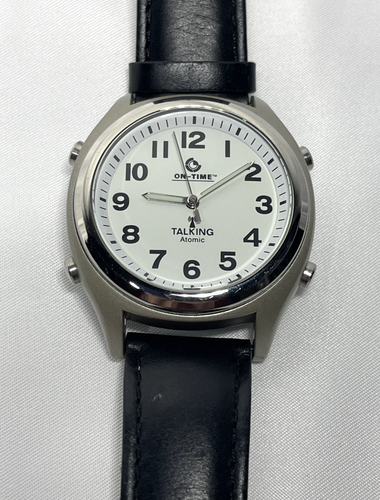 On-Time Talking Atomic Watch - Announces date, day, time. NEW Battery ...