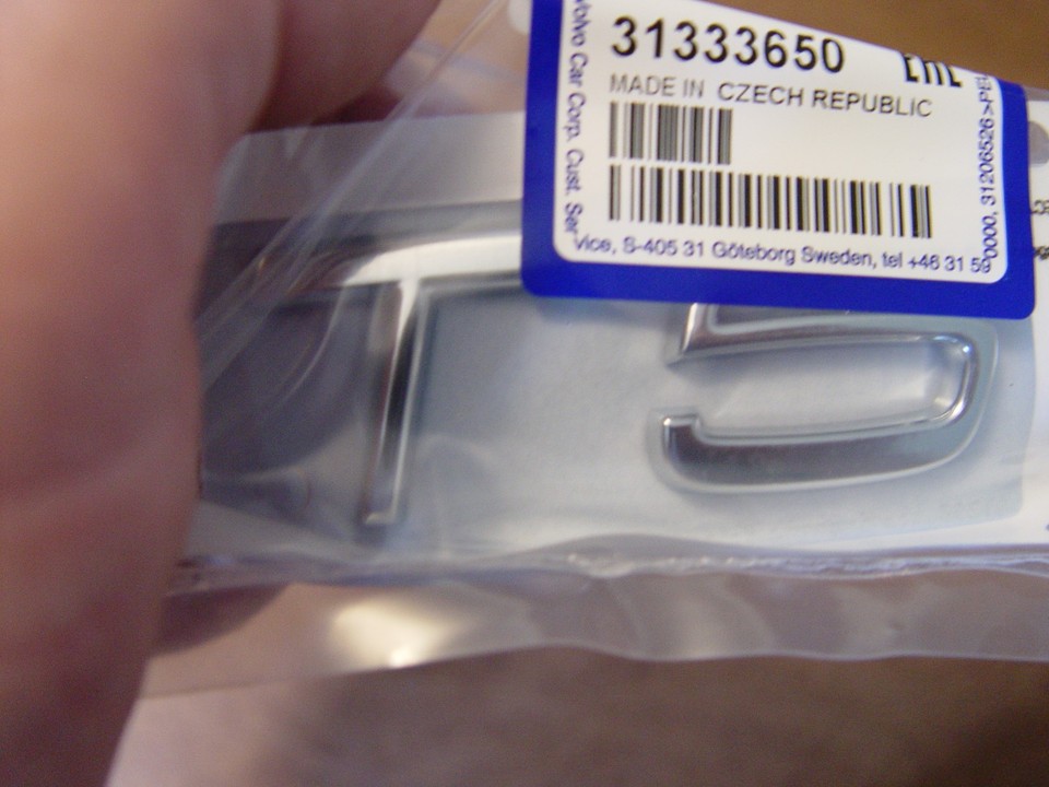 New OEM Genuine Volvo Emblem T-5 31333650 | eBay