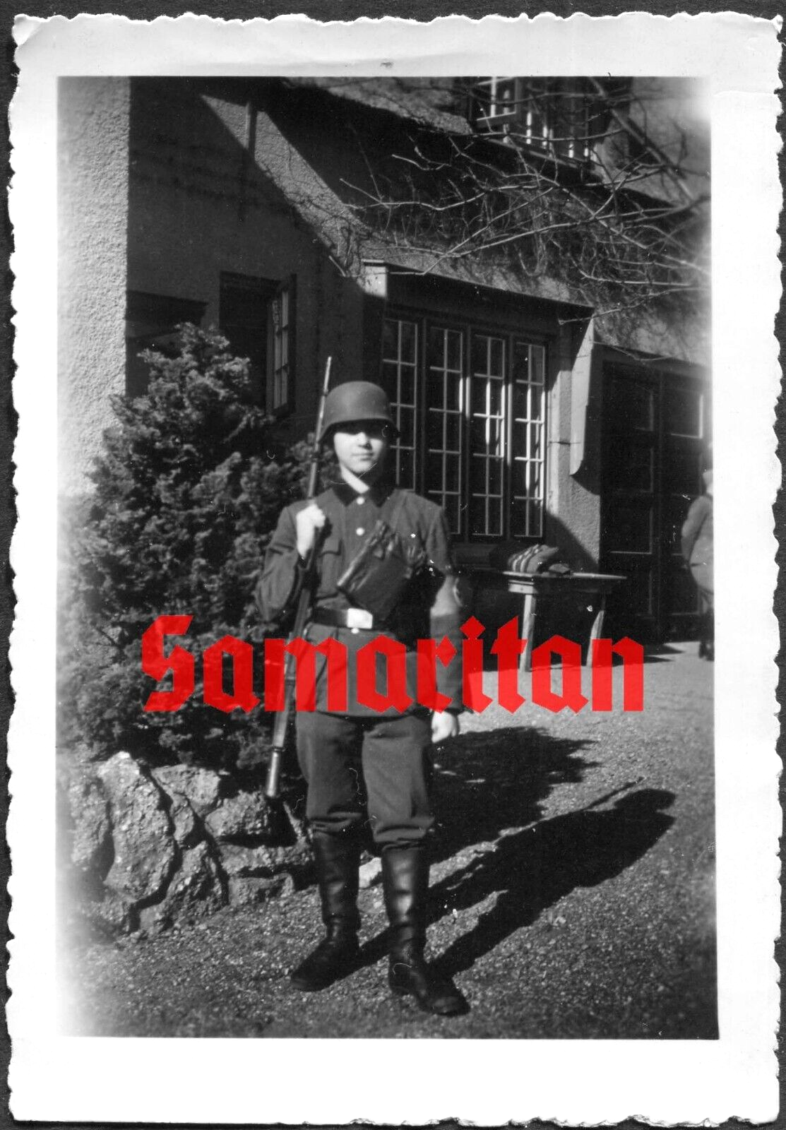 I11/4 WW2 ORIGINAL PHOTO OF GERMAN WEHRMACHT RAD SOLDIER WITH RIFLE | eBay