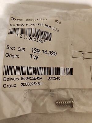 BRP SEA-DOO PWC PAN HEAD SCREW-PLASTITE PAN HD. PH 211000180 VINTAGE ...