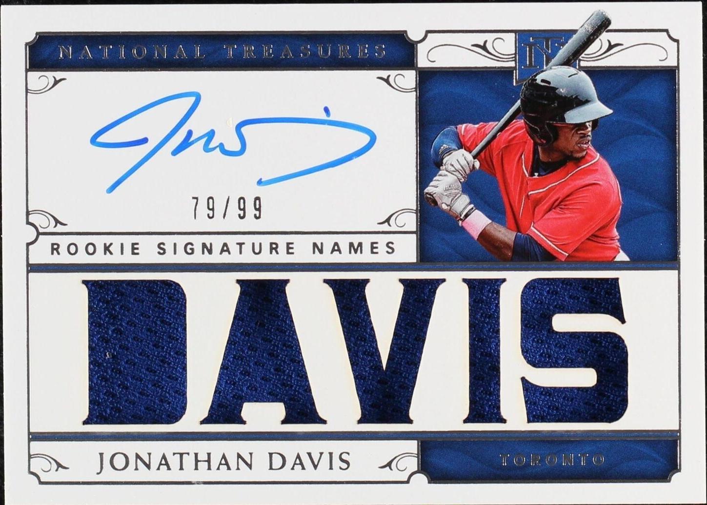 2019 Panini National Treasures - Rookie Signature Names Jonathan Davis ...