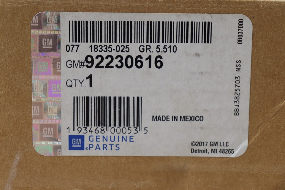 NEW OEM GM Rear 6L50 Differential Carrier Case 92230616 Chevrolet ...