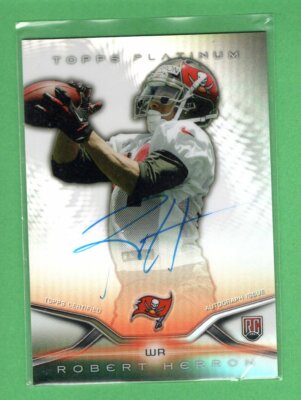 2014 Topps Platinum Rookie Autograph ROBERT HERRON no.80 Tampa Bay ...