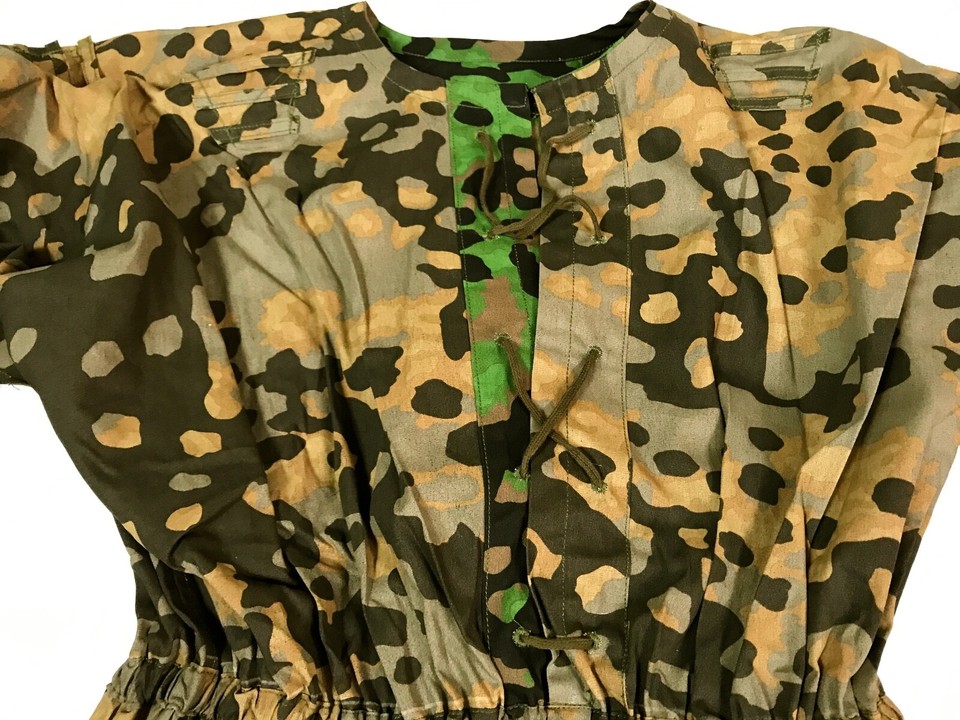 WWII GERMAN WAFFEN PLANE TREE CAMO REVERSIBLE FIELD SMOCK- SIZE II (40 ...