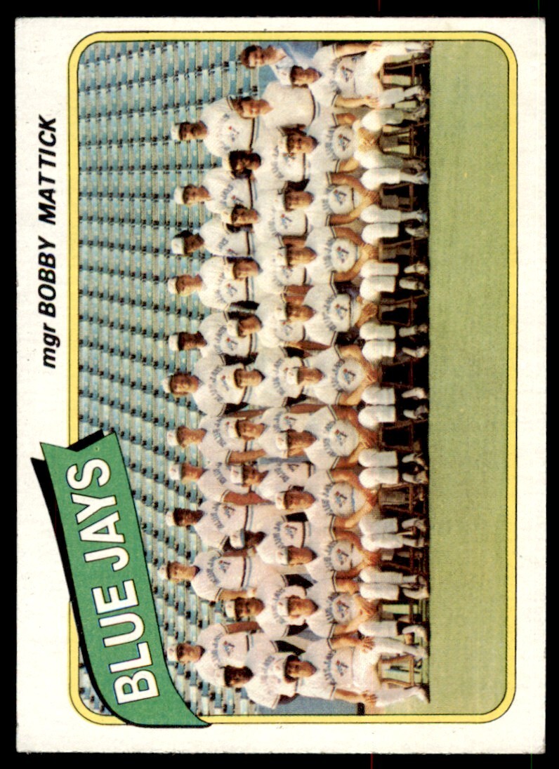 1980 Topps Toronto Blue Jays - Bobby Mattick VG-EX Toronto Blue Jays ...