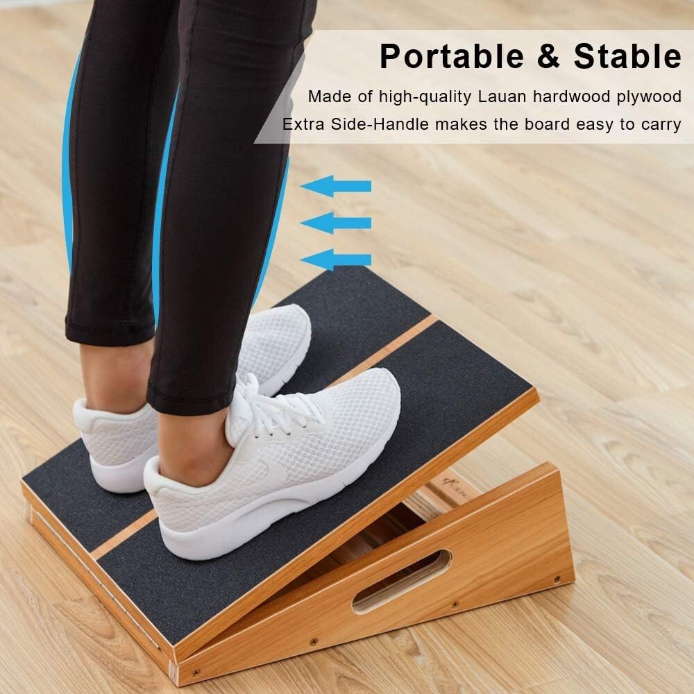 Professional Wooden Slant Board Adjustable Incline 16 X 12.5 Inches 5 ...