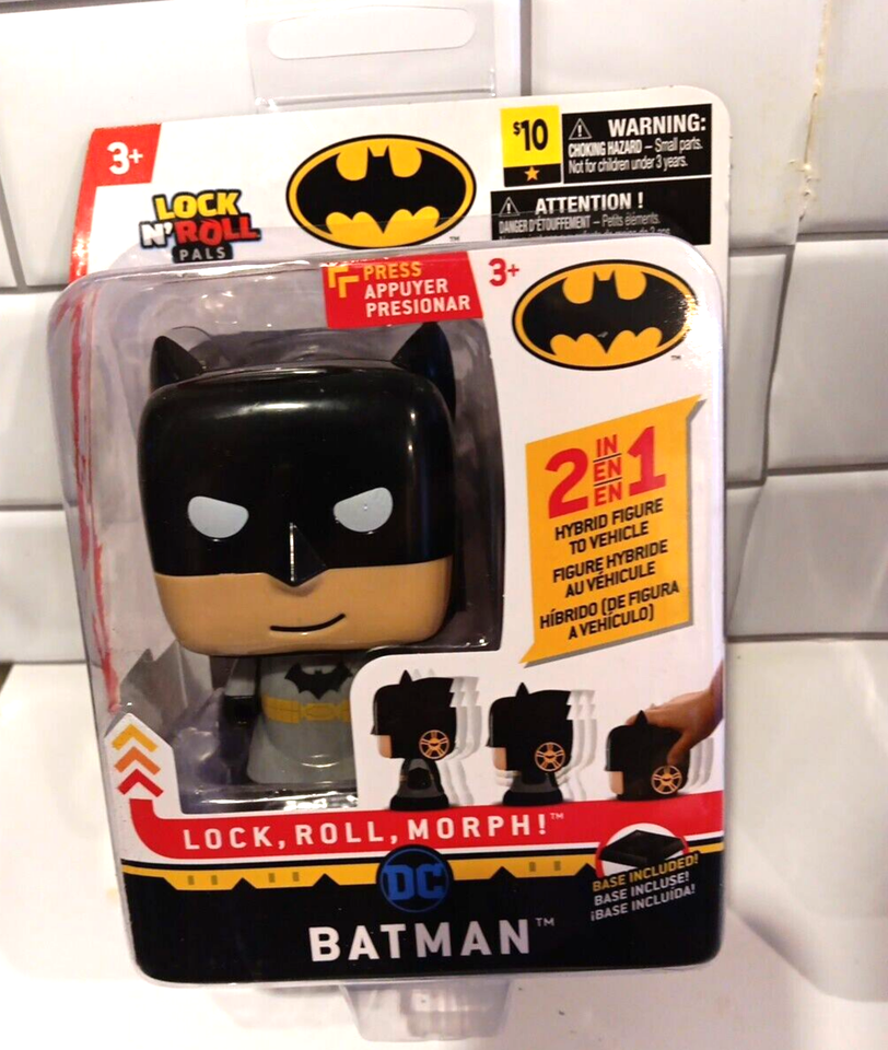 DC Lock N' Roll Pals Morph BATMAN 2 In 1 Hybrid Figure To Vehicle ...