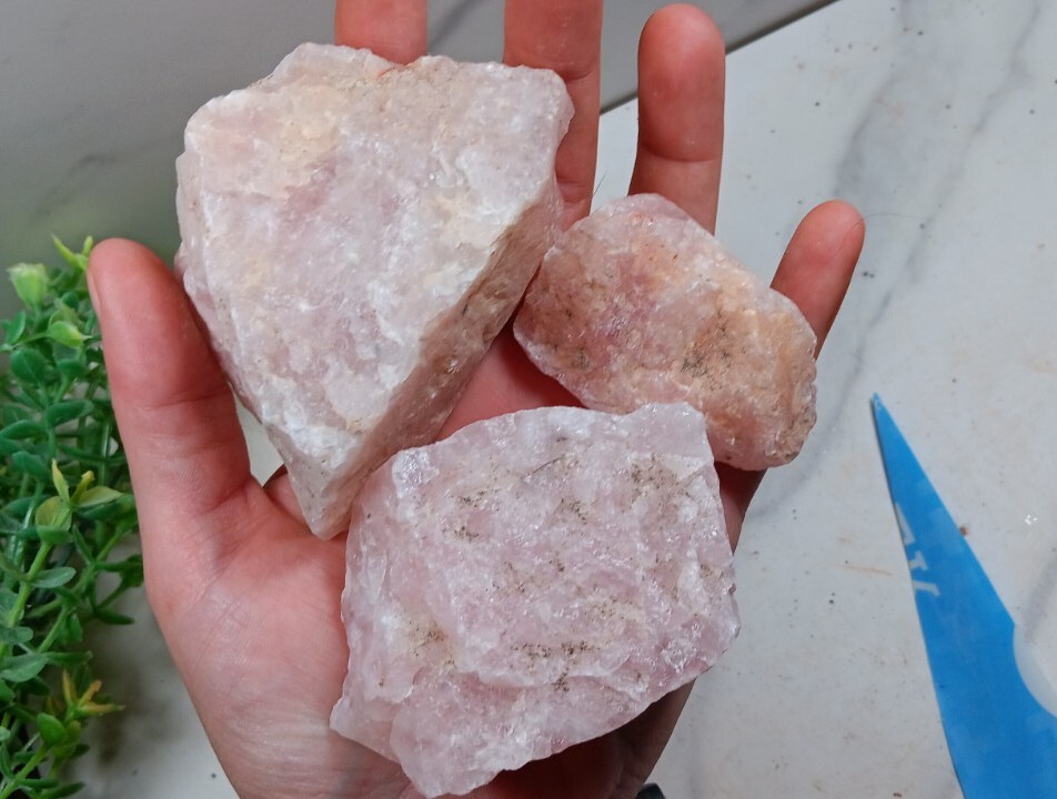 1 Lb Lot Rose Quartz rough stone Crystals Mineral Specimens Malawi W | eBay
