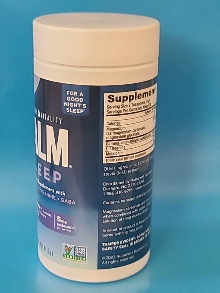 Natural Vitality CALM SLEEP Powder Magnesium Supplement MIXED BERRY 4 ...