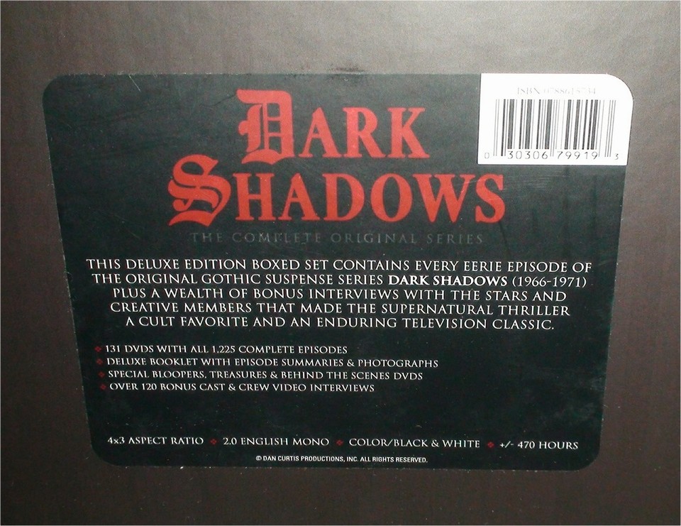 Dark Shadows - The Complete Original Series Deluxe Collection DVD Set ...
