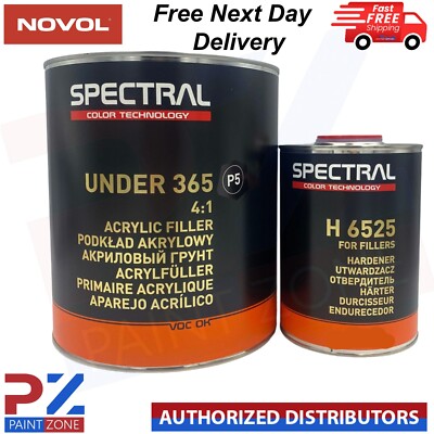 NOVOL SPECTRAL 365 P5 BLACK MULTI PRIMER 4:1 + H6525 FAST HARDENER 3.5L ...