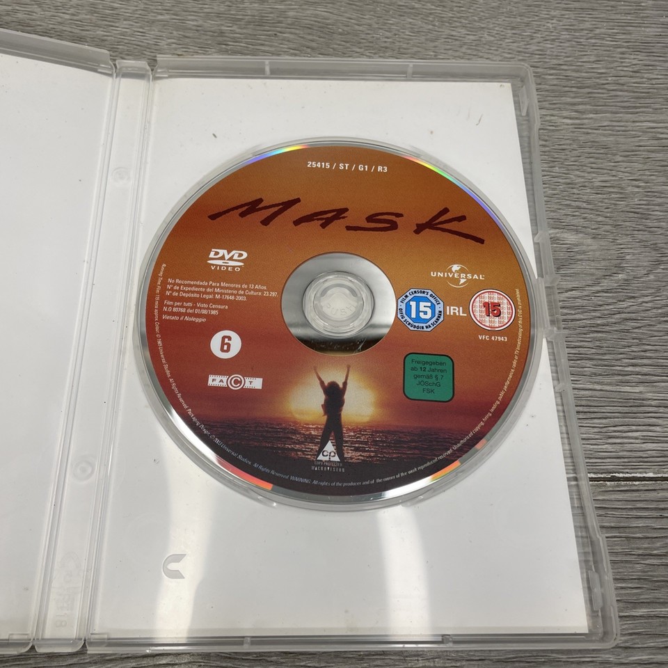 Mask - DVD (1985) Cher Sam Elliott Eric Stoltz | eBay UK