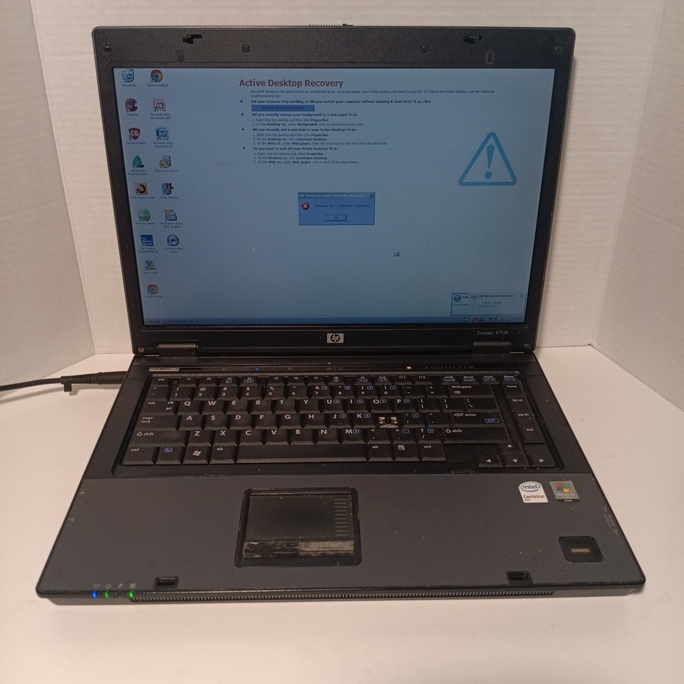 HP Compaq 6710b 15.4" Laptop Intel Core 2 Duo 120GB HDD Windows XP ...