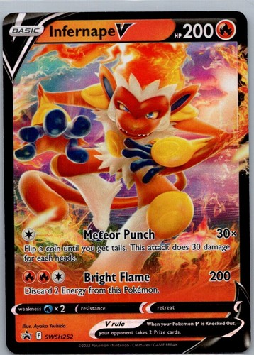 Infernape V SWSH: Sword & Shield Promo Cards SWSH252 Near Mint NM | eBay