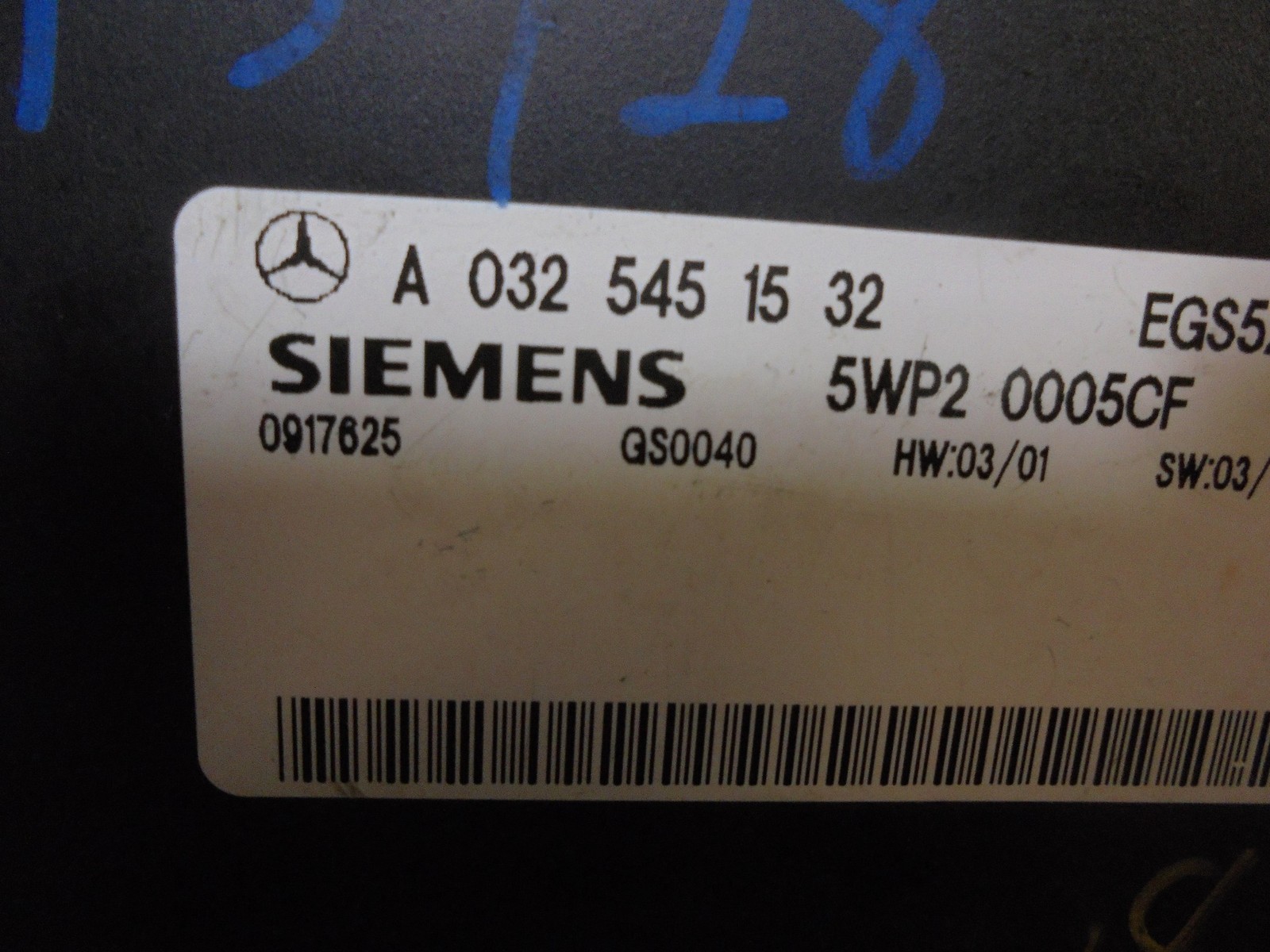 2003 SL500 ( A 032 545 15 32 ) Transmission Control Module Computer ...
