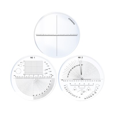 Black Copy Reticle Scale Used for PEAK 1983/2028 Scale Loupe 10X ...