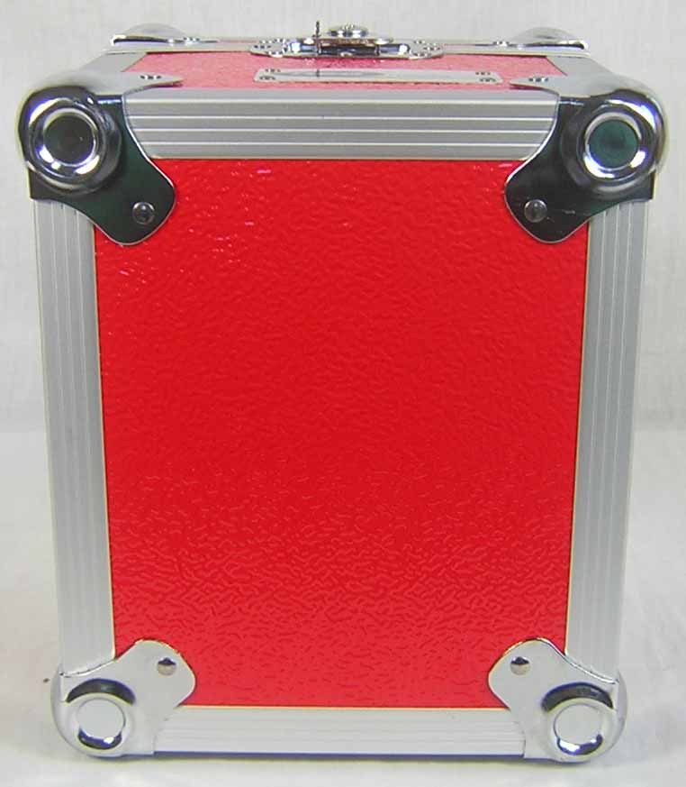 7" Singles Red Vinyl Record Aluminium DJ Flight Carry Case 100 Tough ...