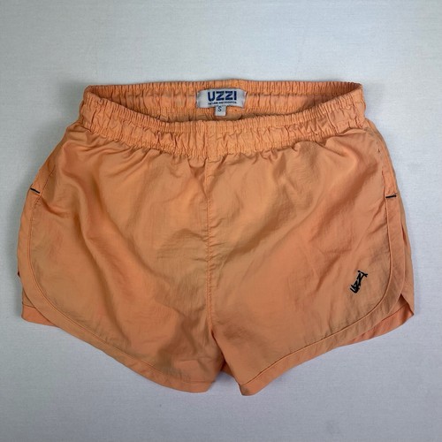 UZZI Athletic Shorts Women’s Size Small Drawstring Orange Swim ...
