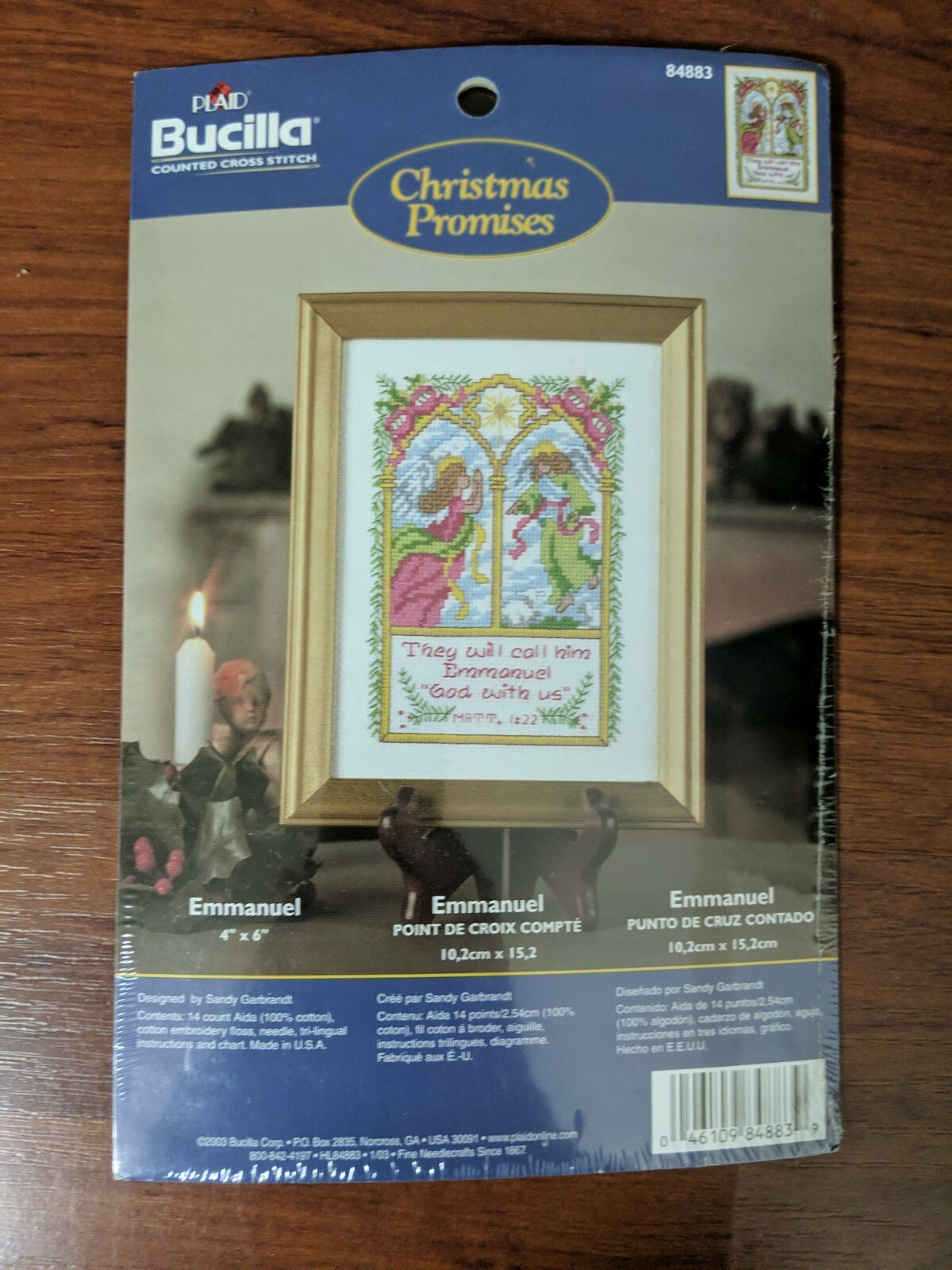 Bucilla Counted Cross Stitch Christmas Promises Emmanuel 84883 2003 for ...