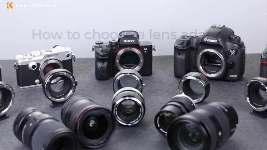 K&F Nikon F/AF AI AI-S Lens to Canon EOS EF EF-S Mount Camera Lens ...