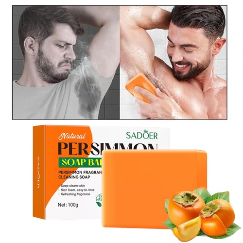Persimmon Soap Bar for Body Odor Control – Purifying Deodorizing Face ...