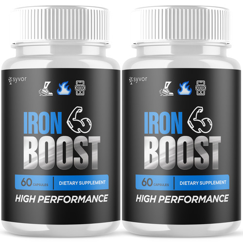 (2 Pack) Iron Boost Male Support Supplement Advanced Formula IronBoost ...