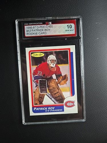 1986-87 OPC #53 PATRICK ROY ROOKIE CARD KSA 10 GEM MINT | eBay