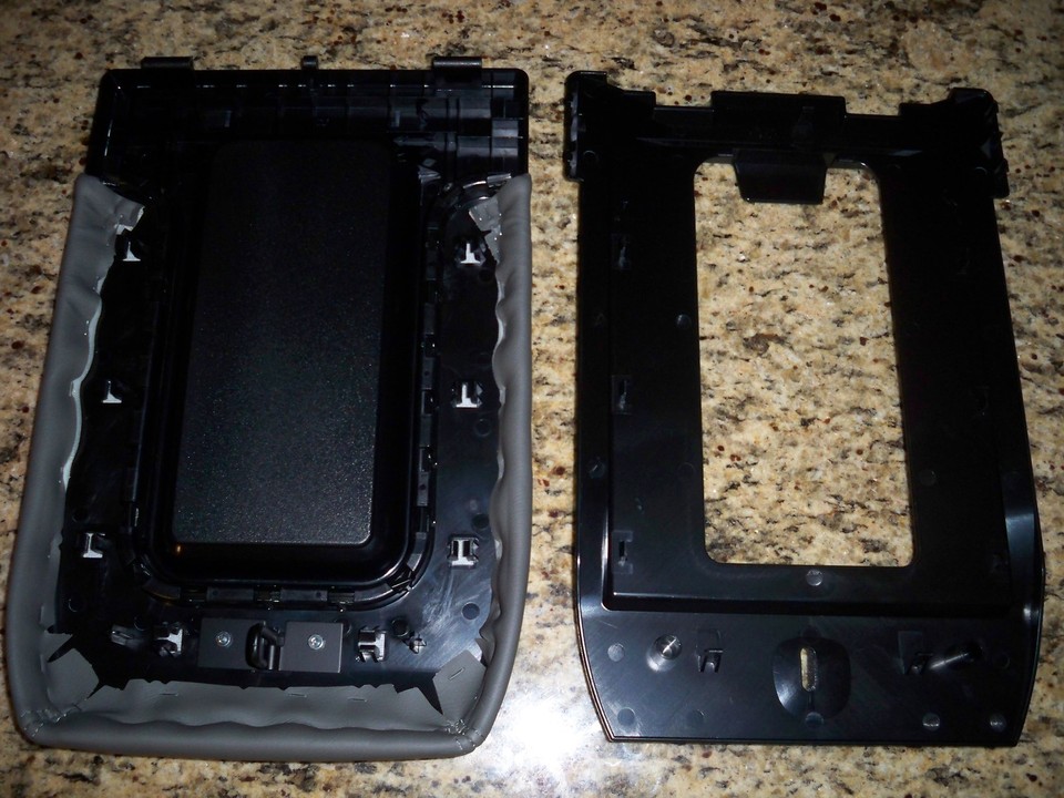 CENTER CONSOLE FOLD DOWN STORAGE BOX LIGHT PEWTER GREY SILVERADO SIERRA ...