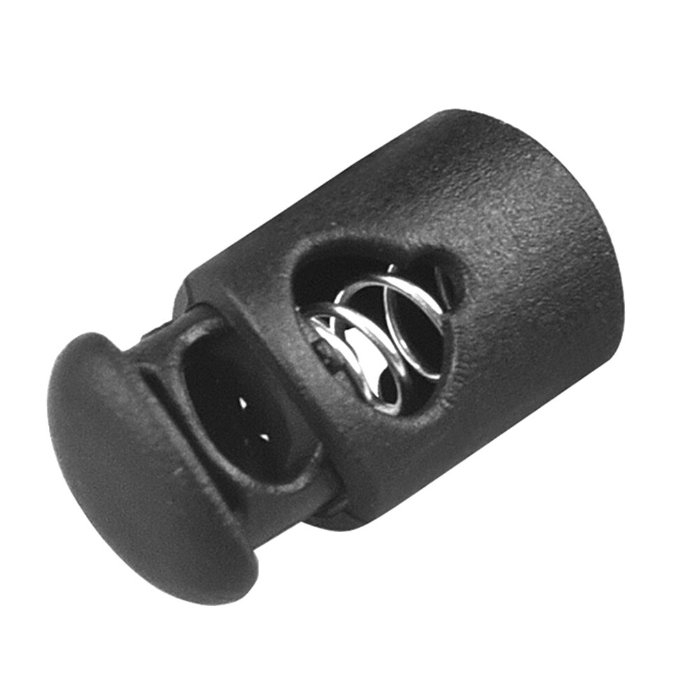 Single Hole Toggle Cylinder Cord Lock End Spring Stopper Portable | eBay