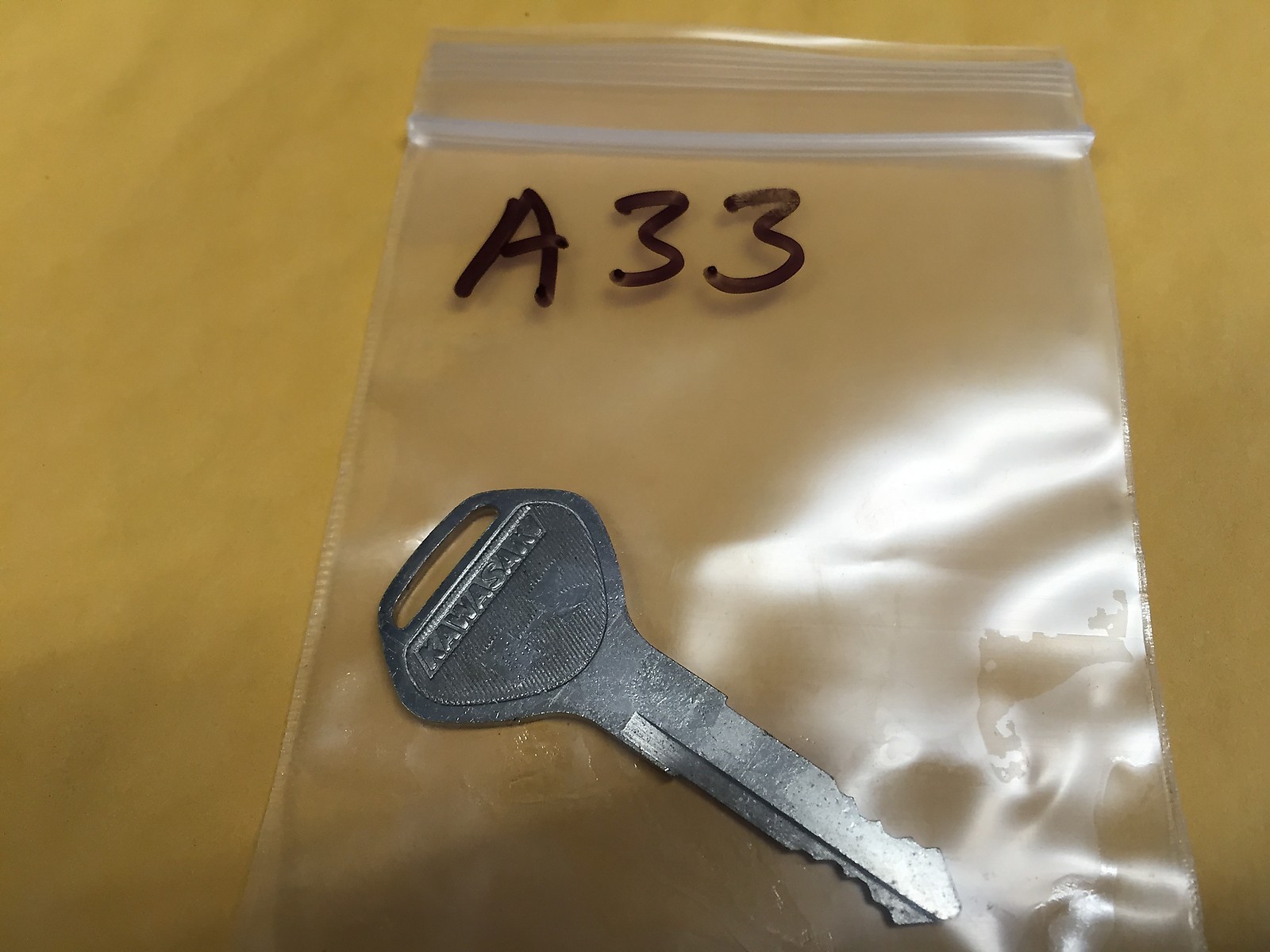 Key Precut Replacement # A33 KE250 & KL250 27008-073-33 Kawasaki NOS | eBay