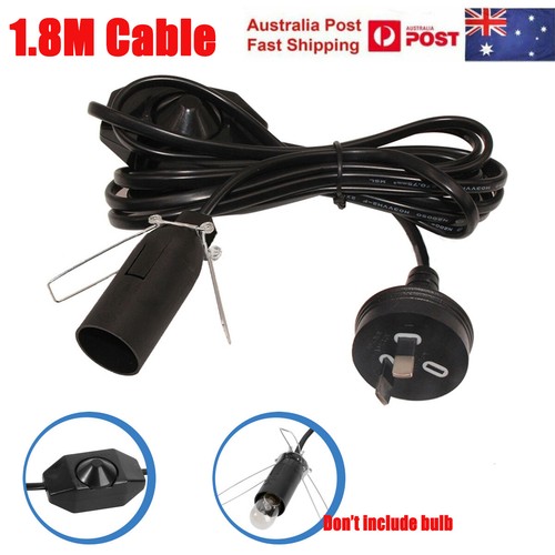 E14 Plug-In Cable Cord Pendant Lamp Light Bulb Holder Socket Base ...