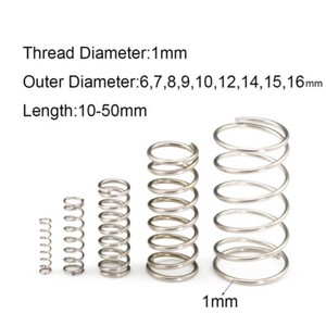 1mm Wire Diameter Compression Spring 304 Stainless Steel Small Spring ...