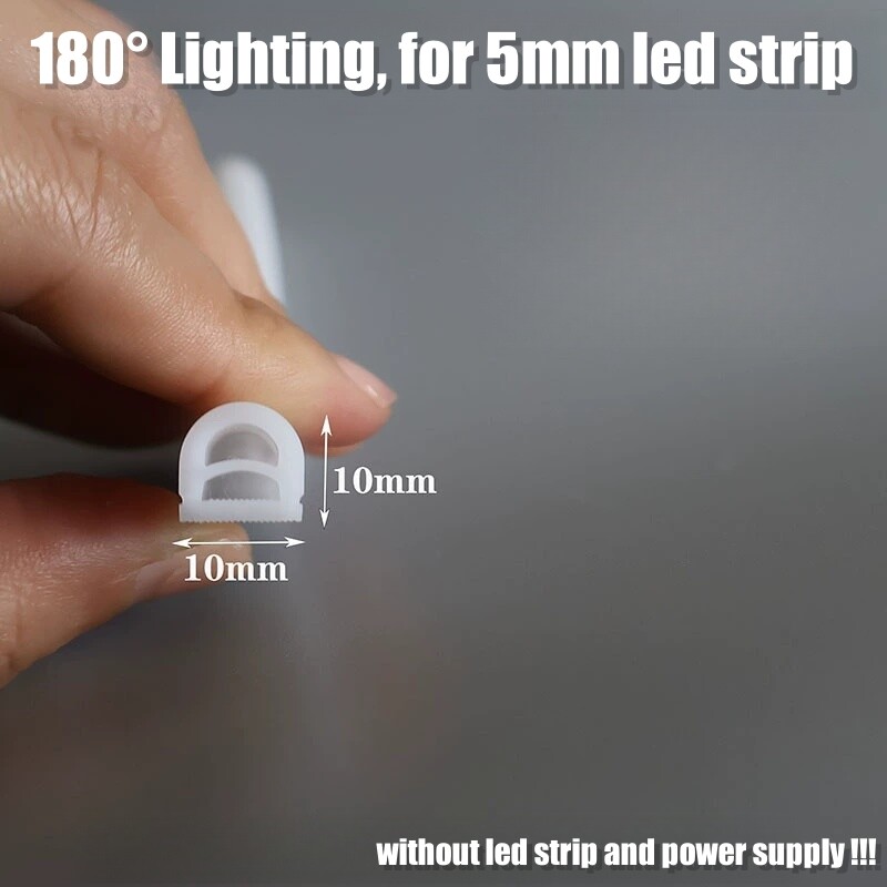 Waterproof Round Silicone Flexible Silicone Channel Diffuser for LED ...