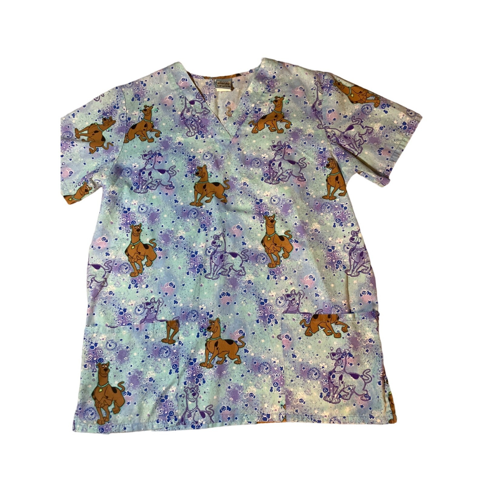 Cartoon Network Scooby Doo Scrub Top Nurse Medical Un… - Gem