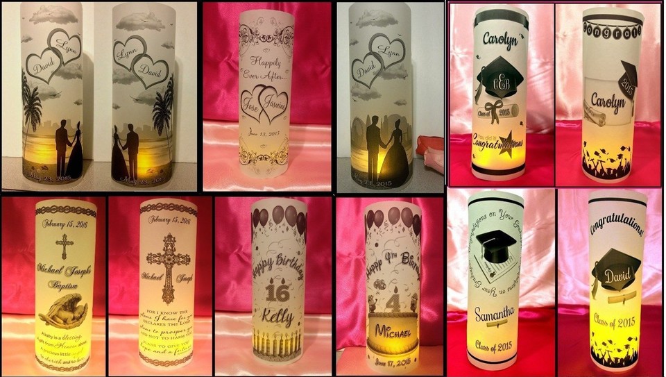 10 Personalized Family Reunion Vellum Luminaries Table Centerpieces ...