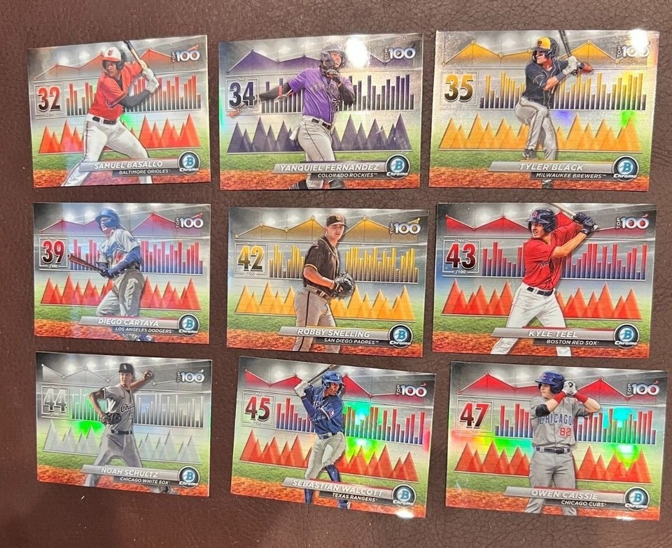 2024 Bowman Baseball - BOWMAN TOP 100 Refractor Inserts! You Pick! 🔥 | eBay