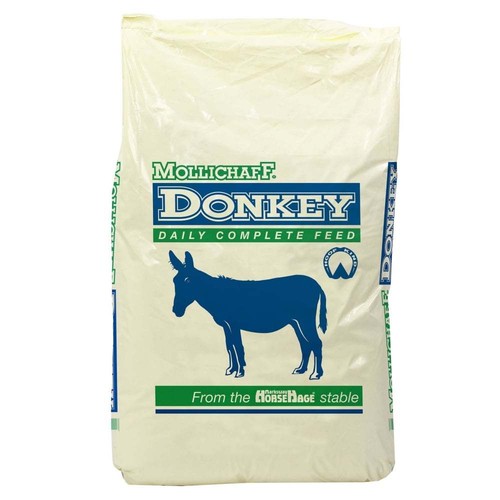 18kg Mollichaff Donkey Daily Complete Food Feed Chaff Fibre Pellets ...