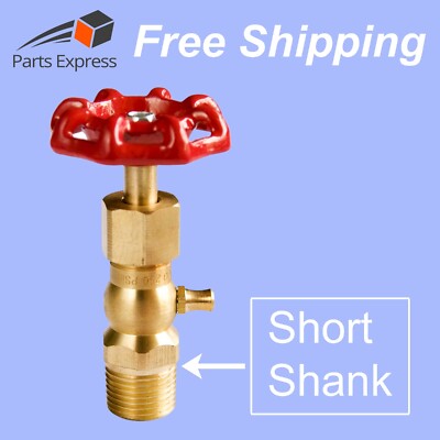 1/2" BOILER TRICOCK VALVE (250 PSI), WATER COLUMN TEST VALVE, SHORT ...