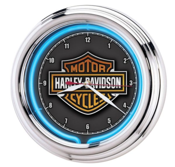 Harley-Davidson? Essential Bar & Shield Neon Clock Motorcycle Decor ...