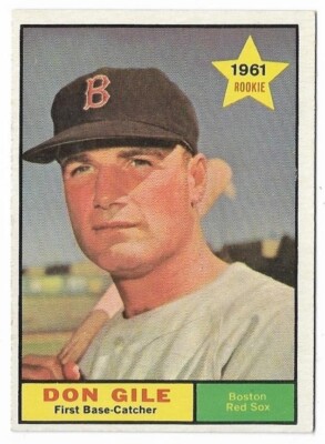 DON GILE 1961 Topps RC #236 Boston Red Sox SALE GOES TO GOOD CAUSE 🔥⚾🔥 ...