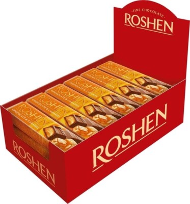 Ukrainian Milk Chocolate Bars Caramel Sweets Candy by Roshen Corp. 40g ...