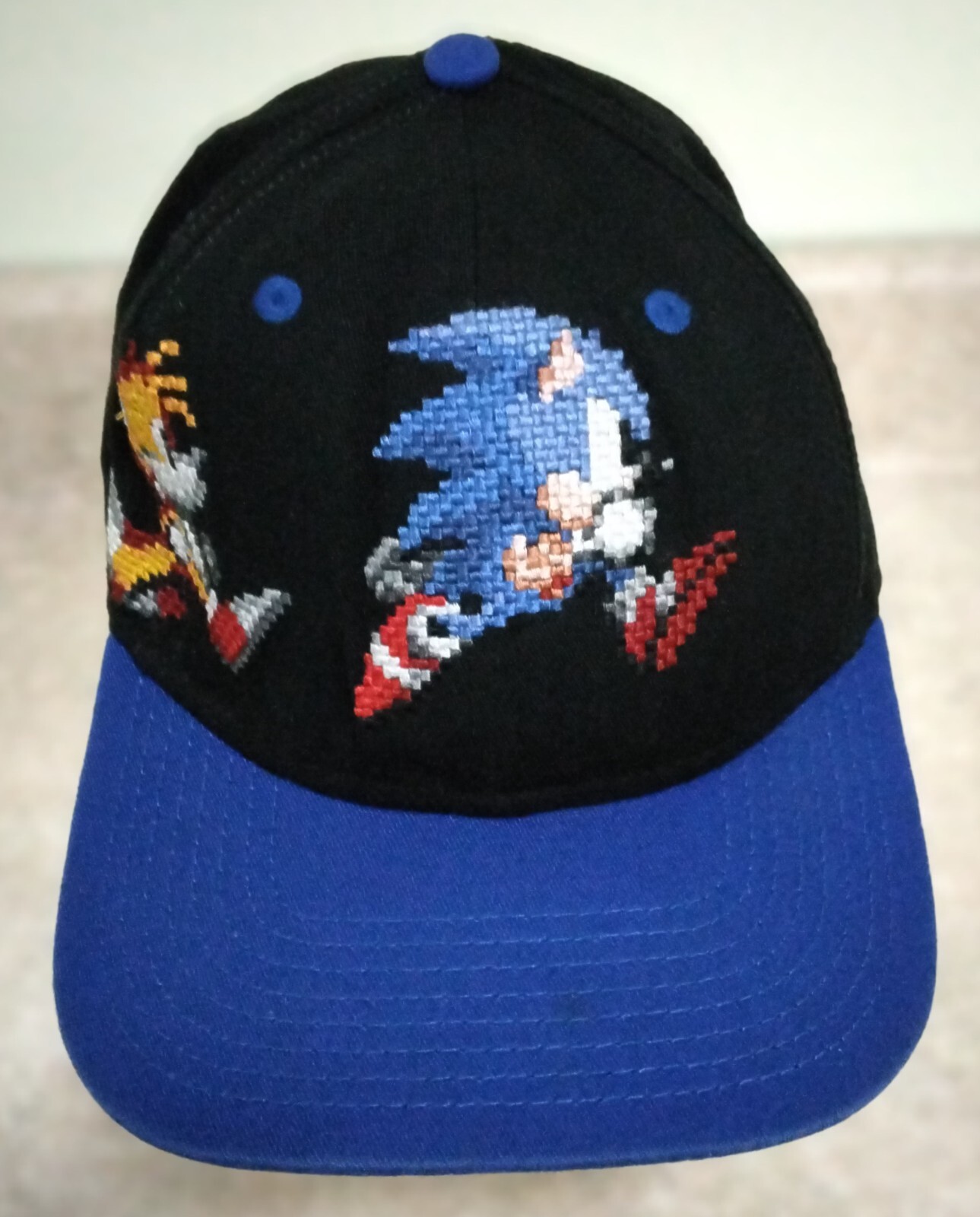 Sonic The Hedgehog Think Fast SEGA Pixel Snapback Cap… - Gem