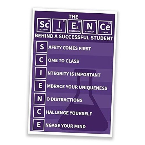 Classroom Poster Science Behind a Successful Student Anagram Print | 12 ...