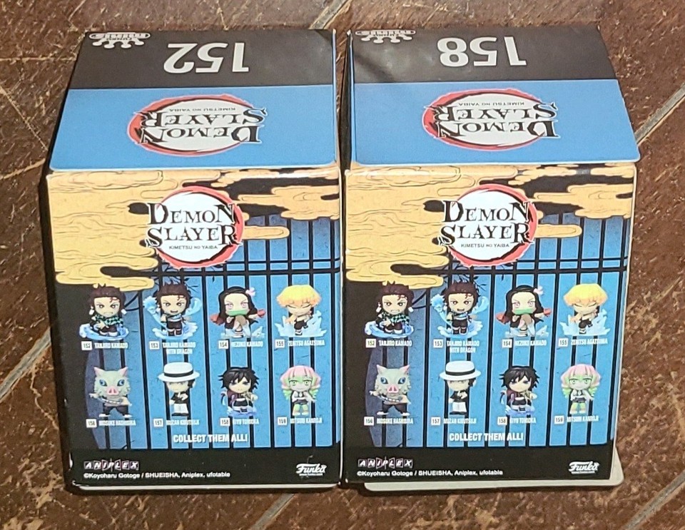 Funko Minis Demon Slayer #152 TANJIRO KAMADO & #158 GIYU TOMIOKA Vinyl ...