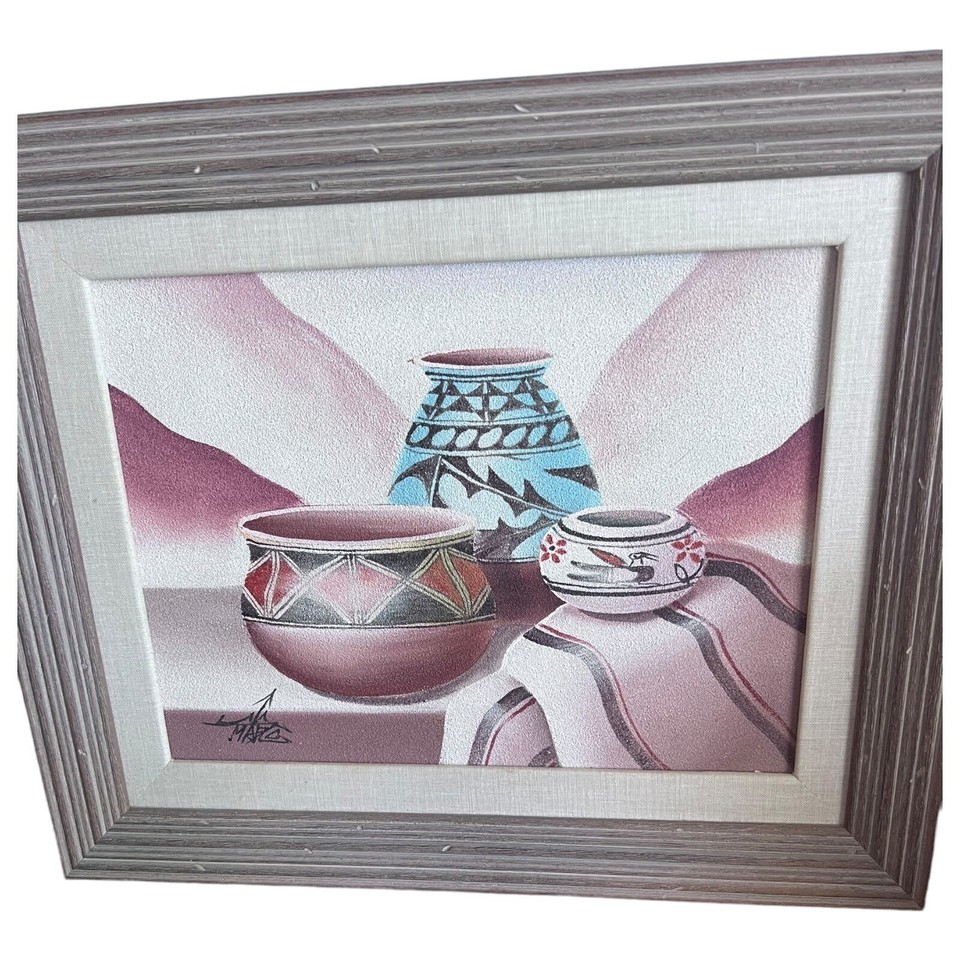 Myung Mario Jung Original Native American Southwest Sand Painting ...