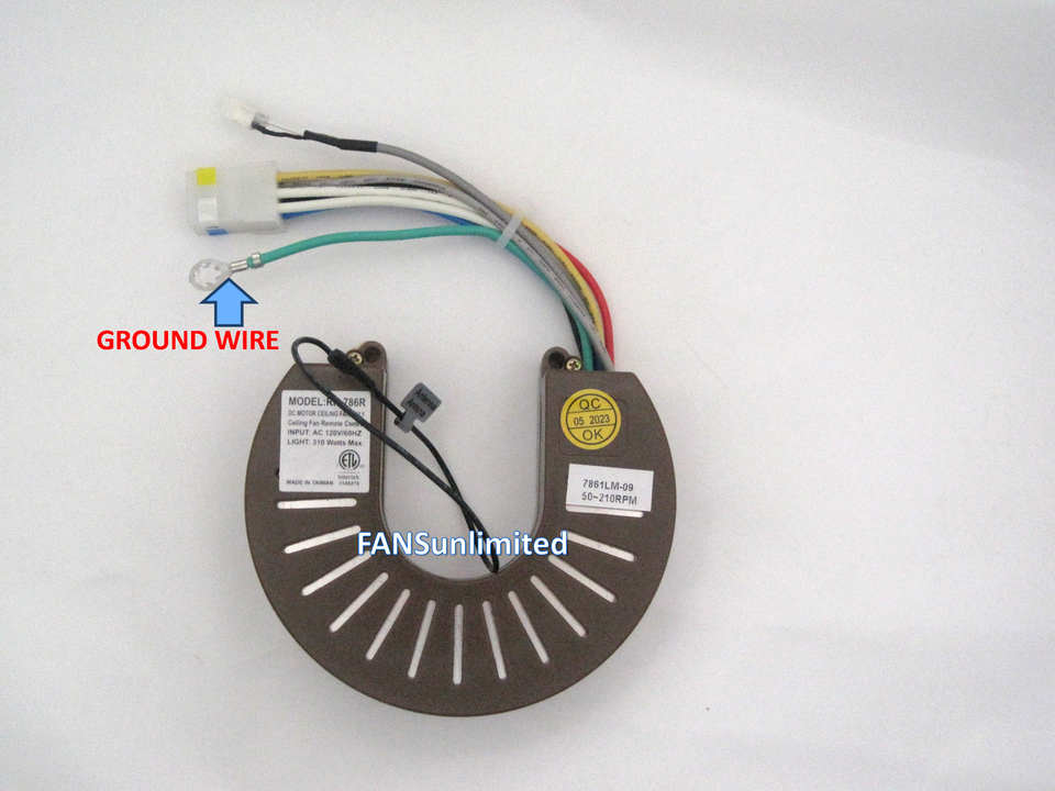 CASABLANCA 7861LM-09 RH-786R Receiver RH787T Remote DC Motor Fan Repair ...