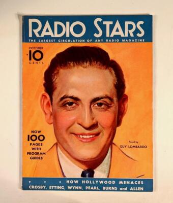 Radio Stars - October 1933 - Vintage Magazine - Guy Lombardo Cover EXC ...