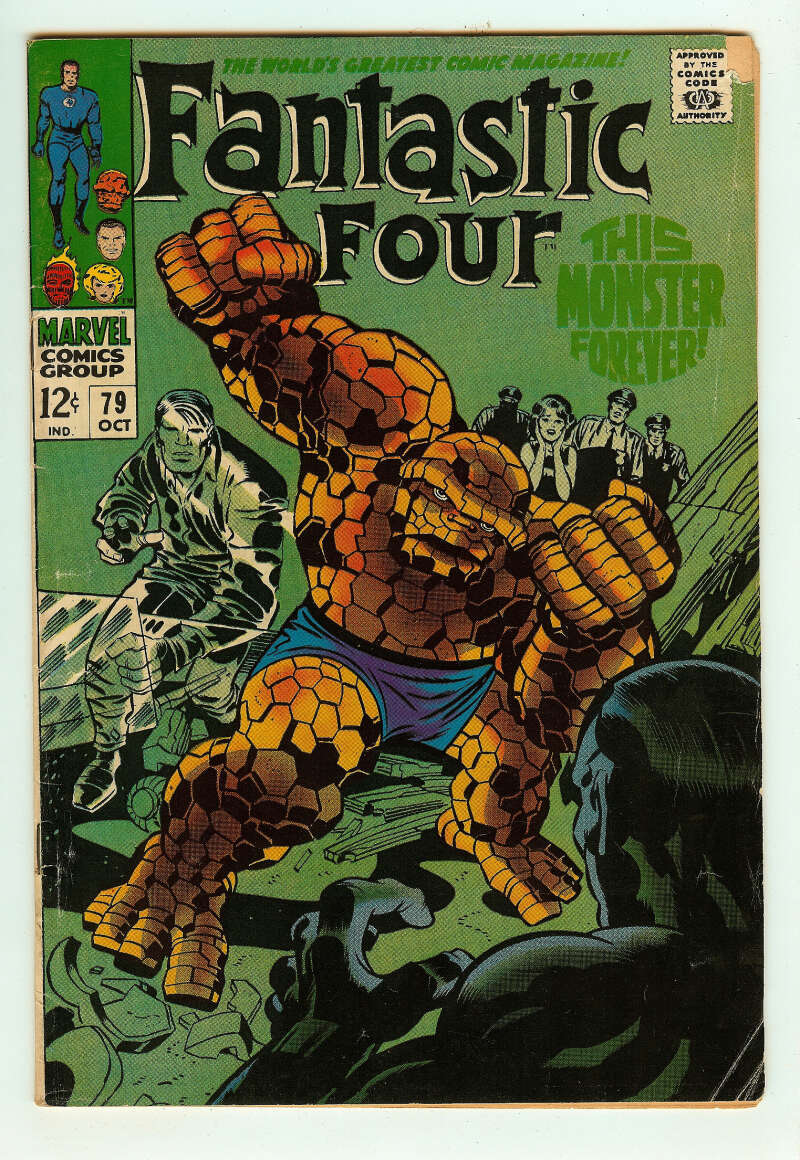 FANTASTIC FOUR #79 3.5 // JACK KIRBY & JOE SINNOTT COVER MARVEL COMICS ...