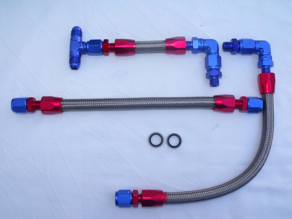 Weber DCOE 40/45 48 twin side draught carburettor fuel rail hose kit ...