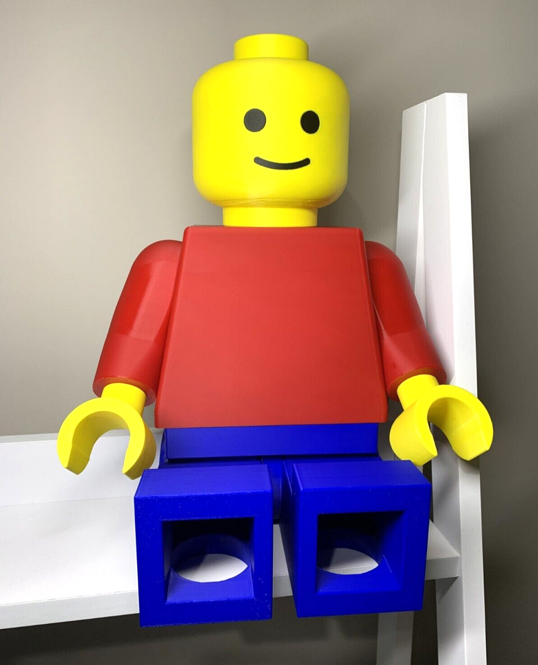 Articulated Giant Lego Man Figure 3D Printed PLA+ Plastic Novelty ...